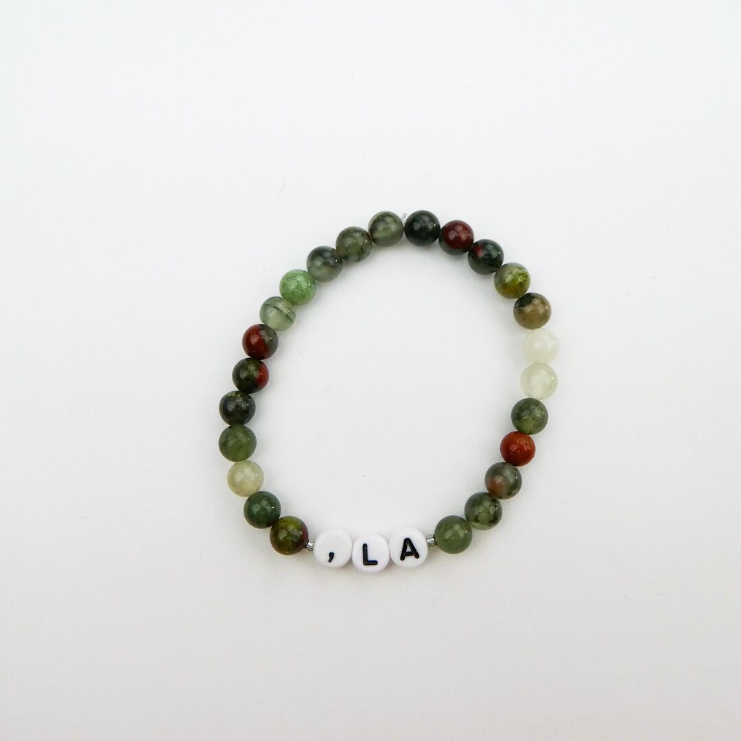 Kamala Bracelet comma LA , Made With 6mm Bloodstone Gemstones Harris ...