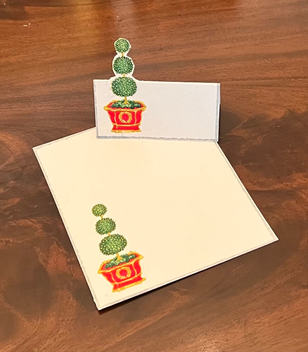 Hand Made Christmas Menu Card and Place Cards - Etsy