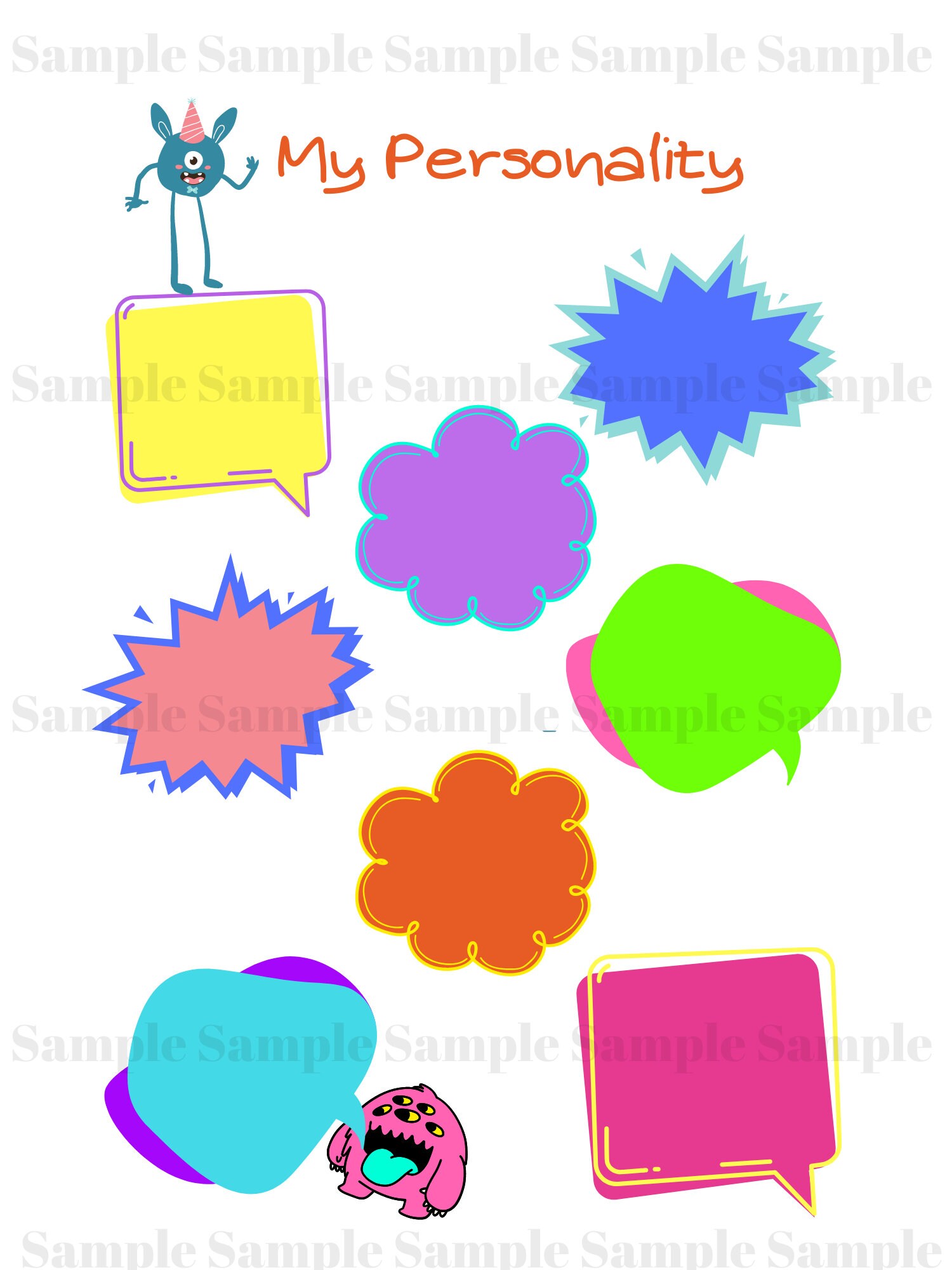 Digital File Only. ADHD & Me. Fill in the Blanks Activity Book for Kids ...