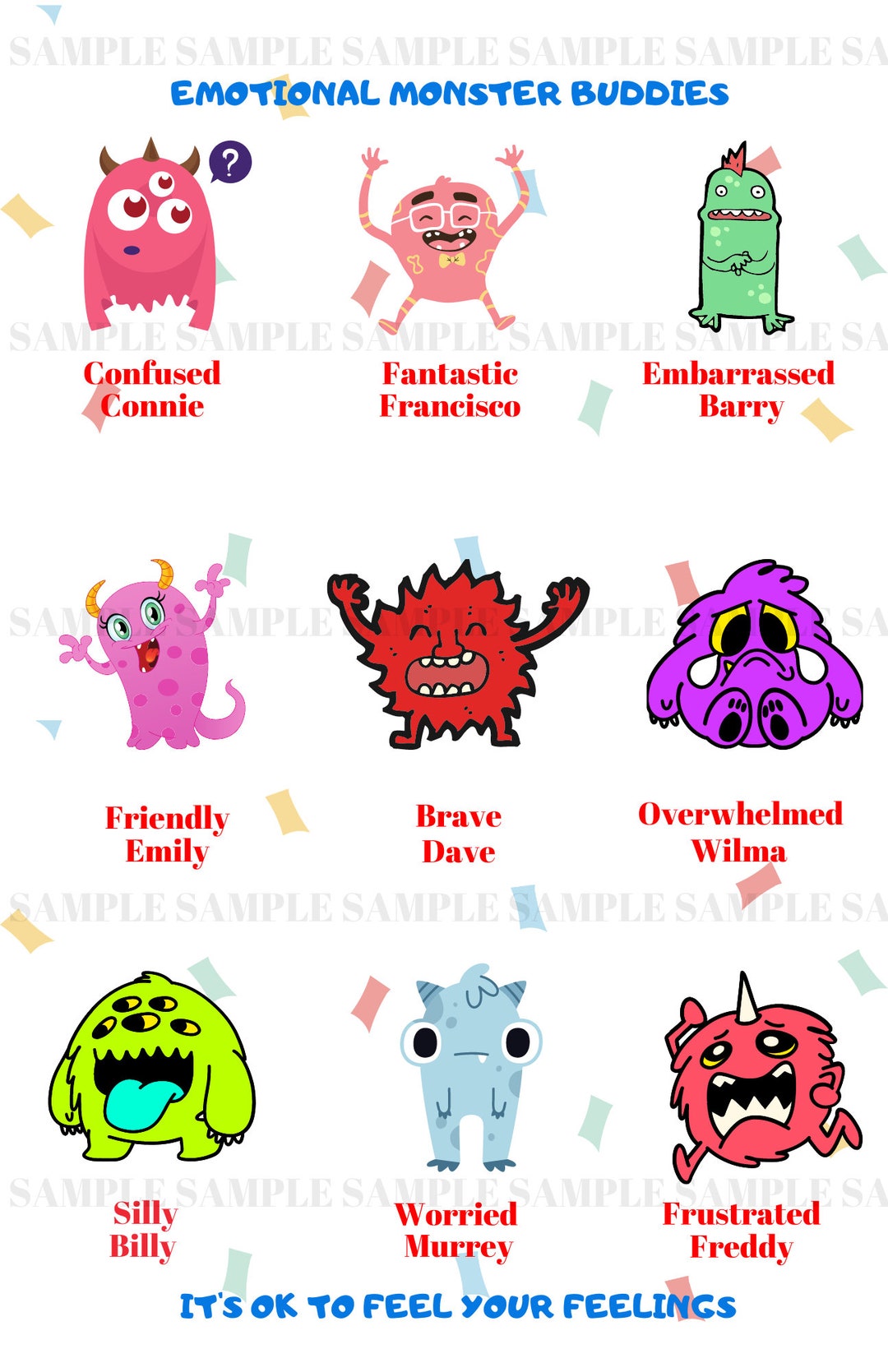 Digital File Only. Mini Poster Gift for Kids. ADHD. Moods and - Etsy