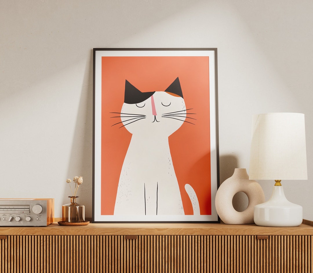 Funny Cat Print Printable Art Poster Funny Animal Poster Funny Cat ...