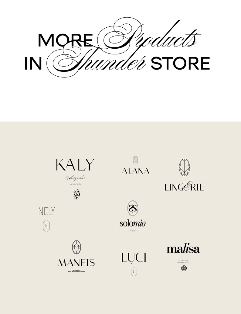 Custom Name Minimalist Logo Design Modern Premade Logo Fashion & Beauty Logomodern Minimalist ...