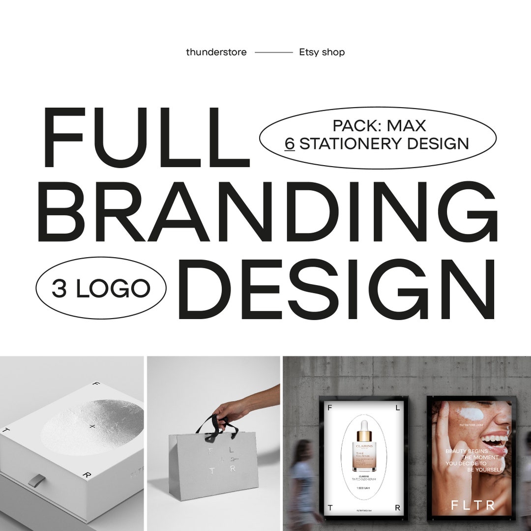 Custom Branding Business Branding Branding Package Logo Design Etsy ...