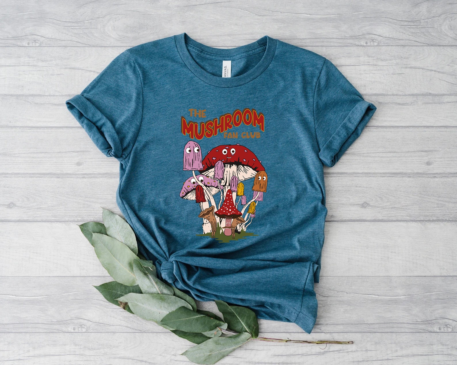 The Mushroom Fan Club T-shirts Vintage Mushroom Print - Etsy