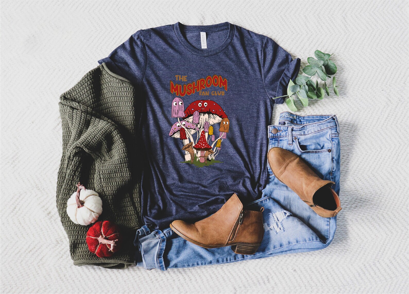 The Mushroom Fan Club T-shirts Vintage Mushroom Print - Etsy