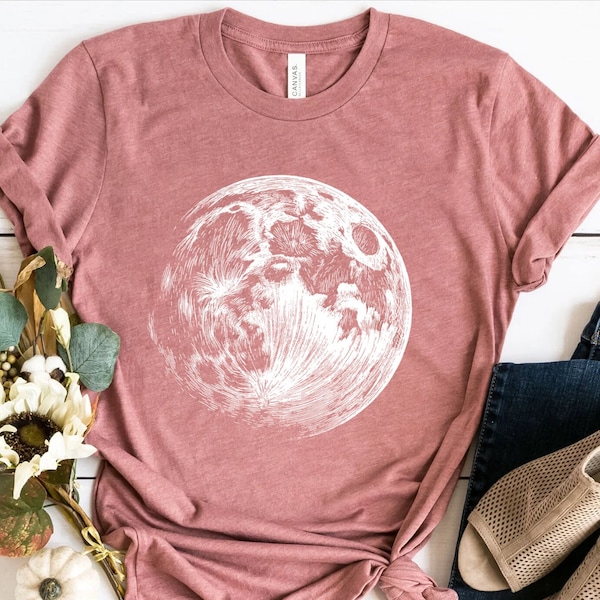 Moon T Shirt - Etsy
