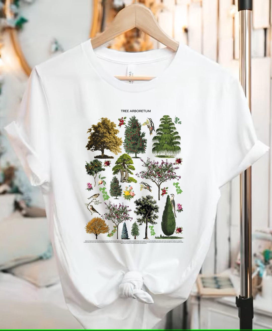 Tree Arboretum Shirt, Blooming Trees Botanical Shirt, Tree Nature ...