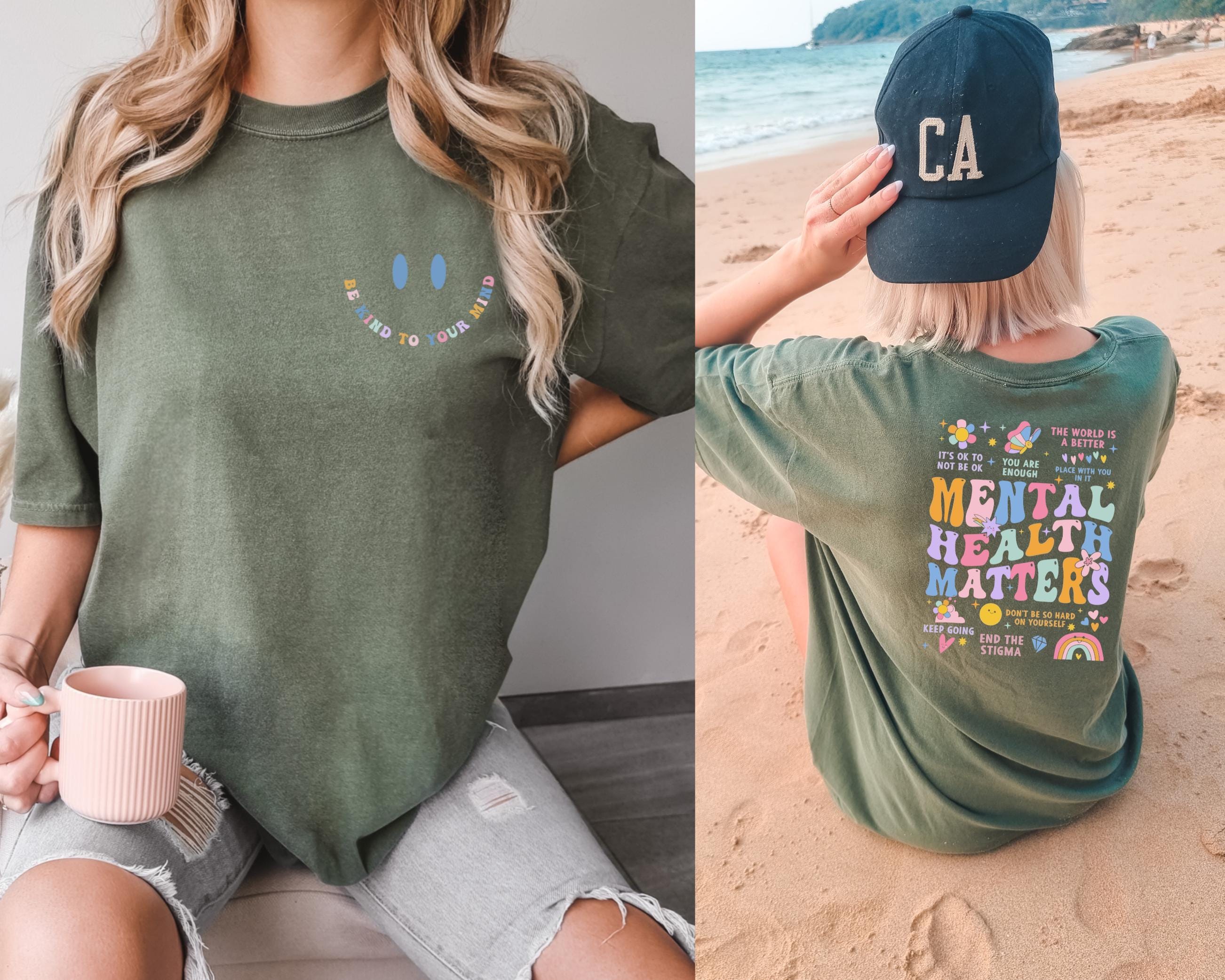 Comfort Colors® Mental Health Matters Shirt, Be Kind to Your Mind ...