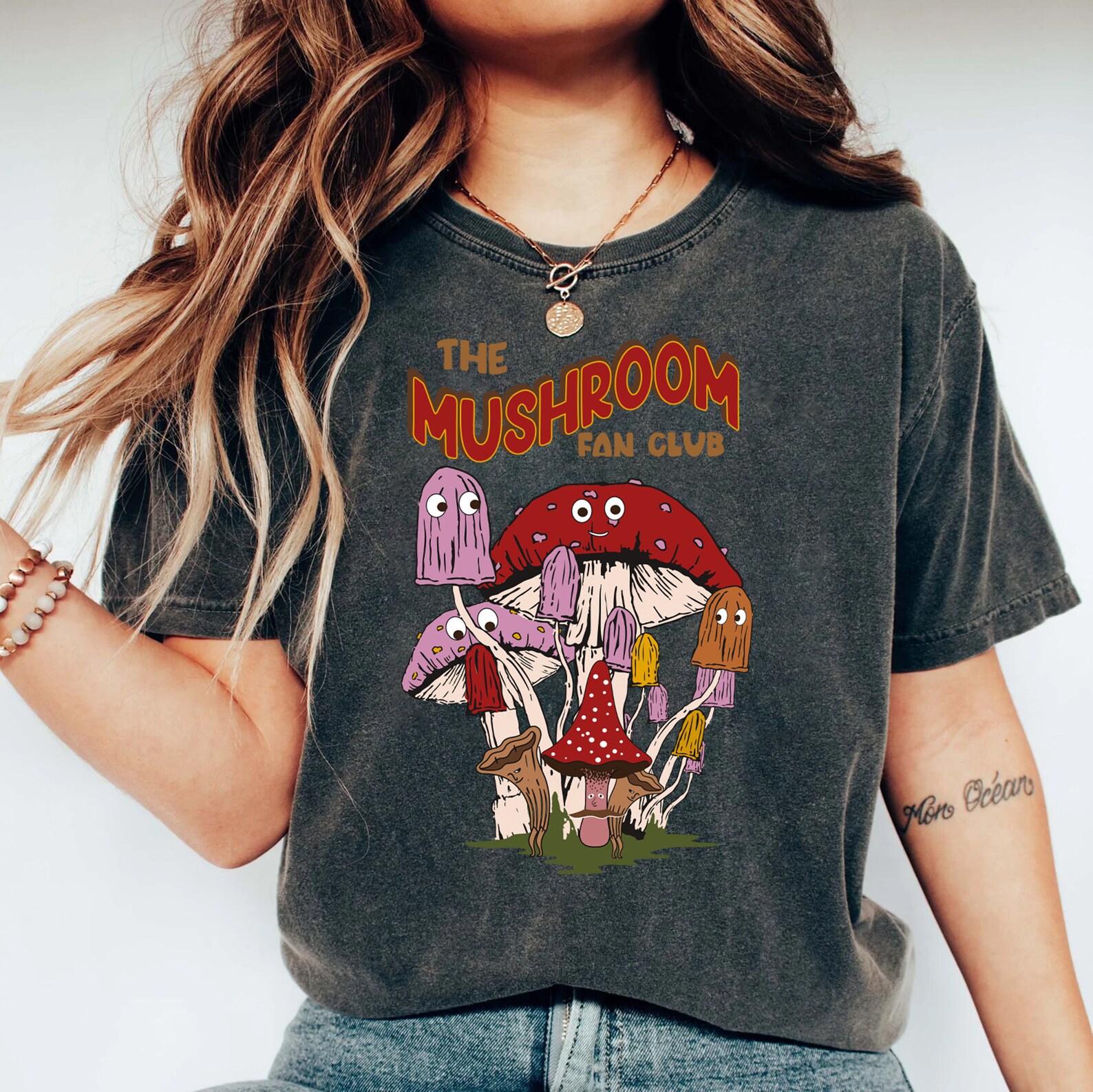 The Mushroom Fan Club T-shirts Vintage Mushroom Print - Etsy