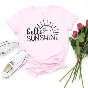 Hello Sunshine Shirt, Hello Sunshine T-shirt, Summer Tee, Happy Summer ...