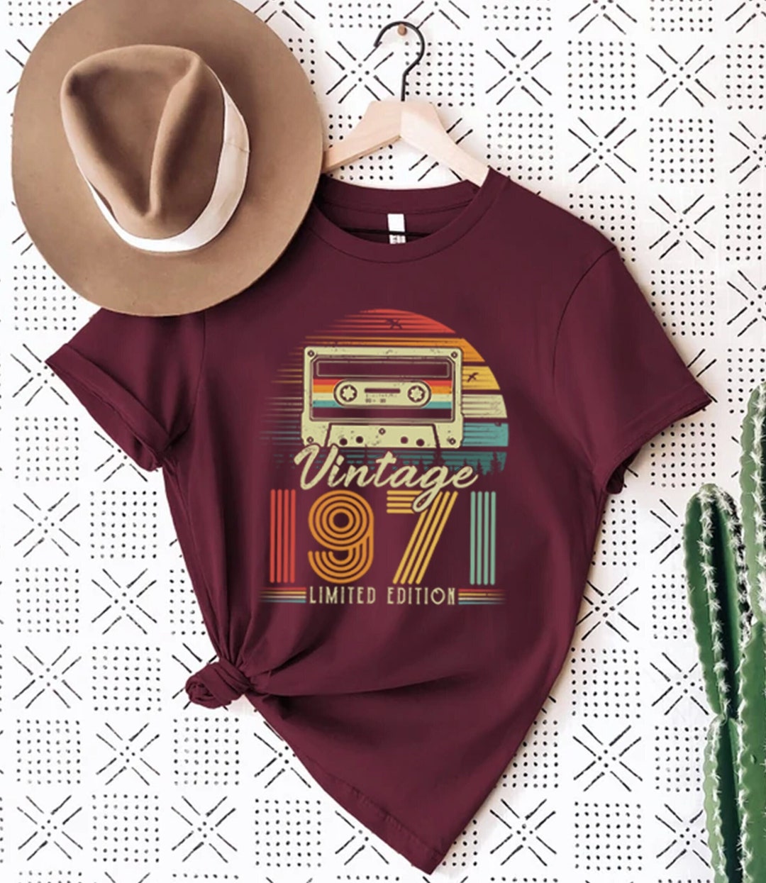 Vintage 1971 Shirt, 1971 Birthday Shirts, 54th Birthday Shirt, Birthday ...