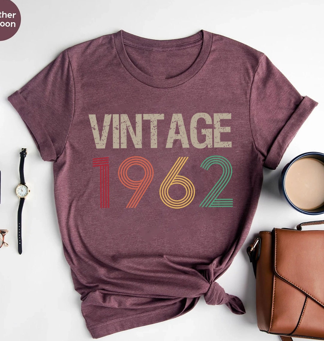 Vintage 1962 Shirt, 62nd Birthday, 62nd Birthday Gift for Women, 62nd ...