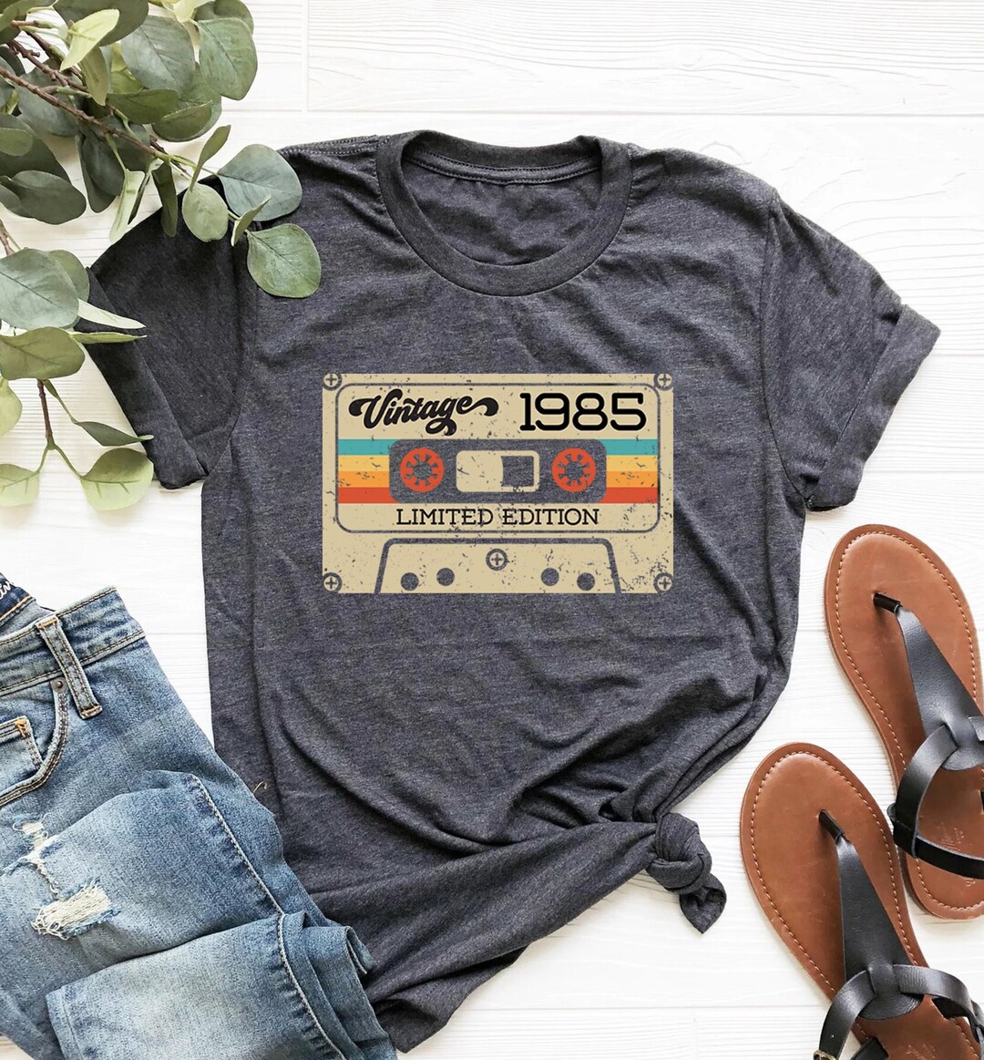 Vintage 1985 Limited Edition Cassette Shirt, 40th Birthday Shirt ...