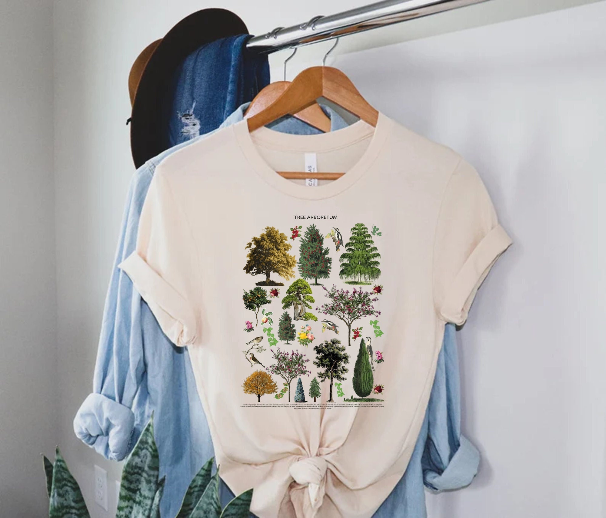 Tree Arboretum Shirt, Blooming Trees Botanical Shirt, Tree Nature ...