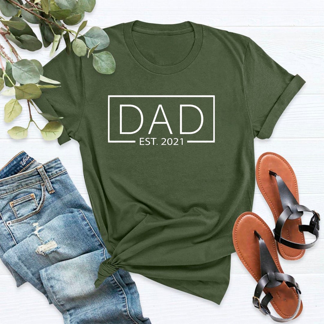 Gift for New Dad, Dad Hospital Shirt, First Father's Day Tee, Dad Est ...