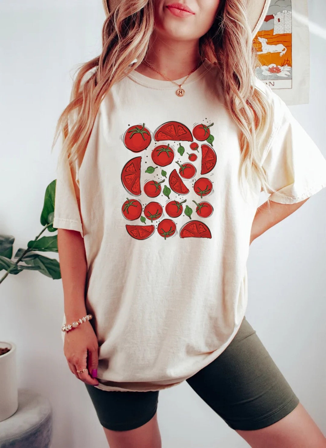 Tomato Shirt, Graphic Tee, Vegetable Screen Print Shirt, Clothing ...