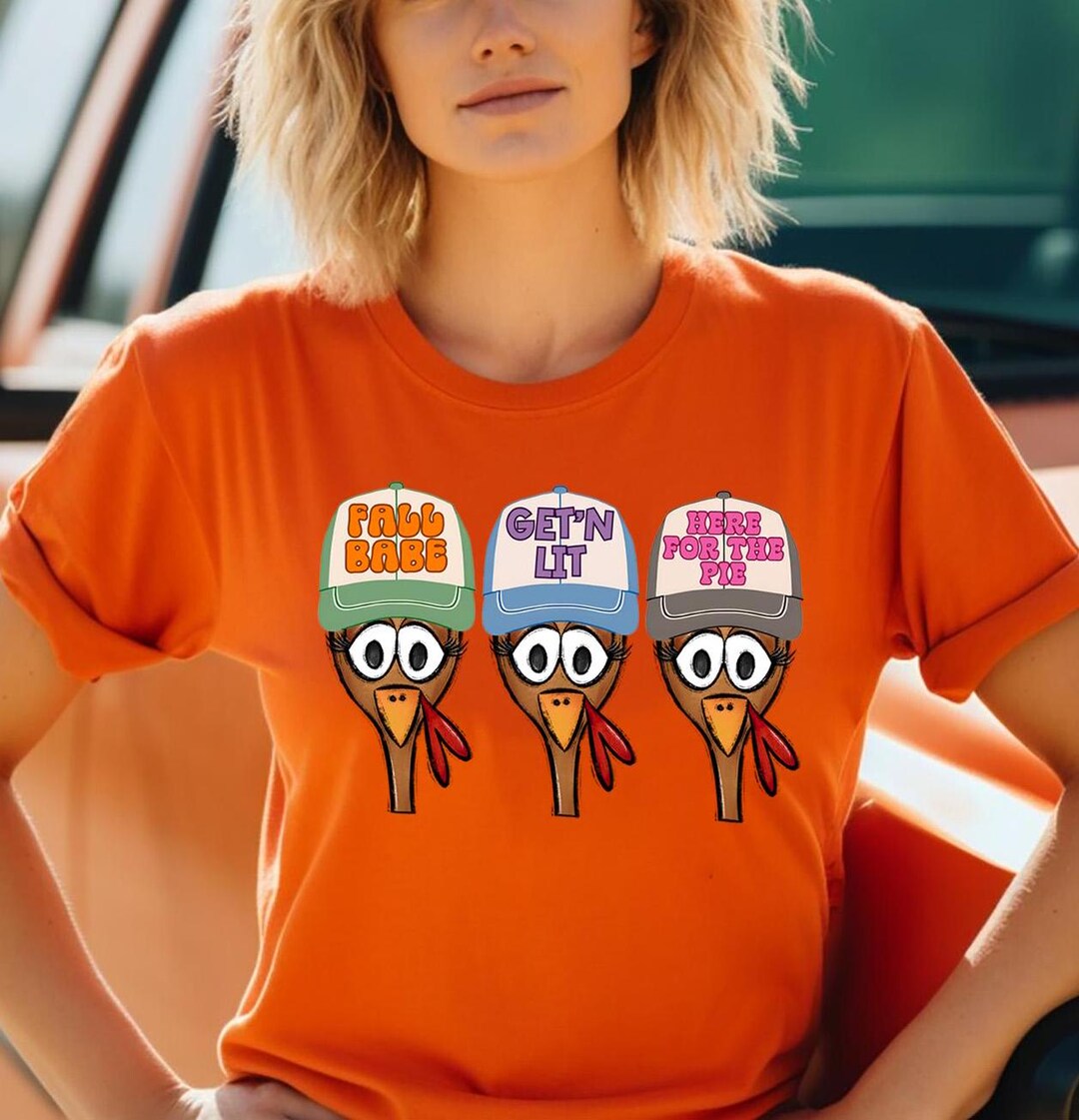 Funny Turkey Tshirt, Thanksgiving Group Shirts, Fall Family Shirts ...