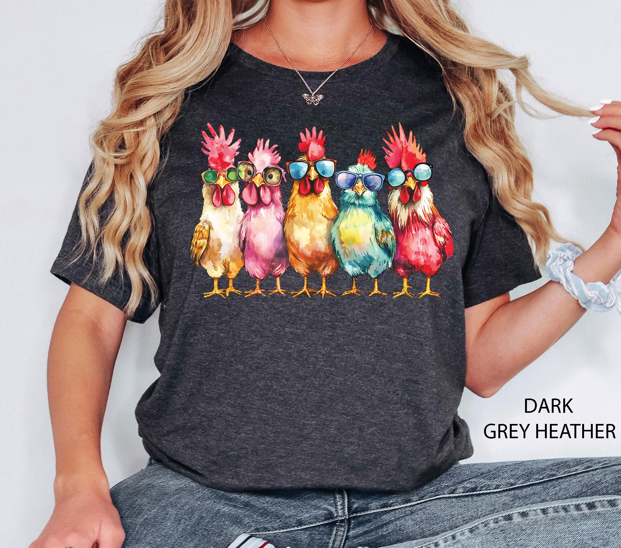 Chicken Shirt, Women Chicken Tee, Funny Farmer Shirt, Love Chickens ...