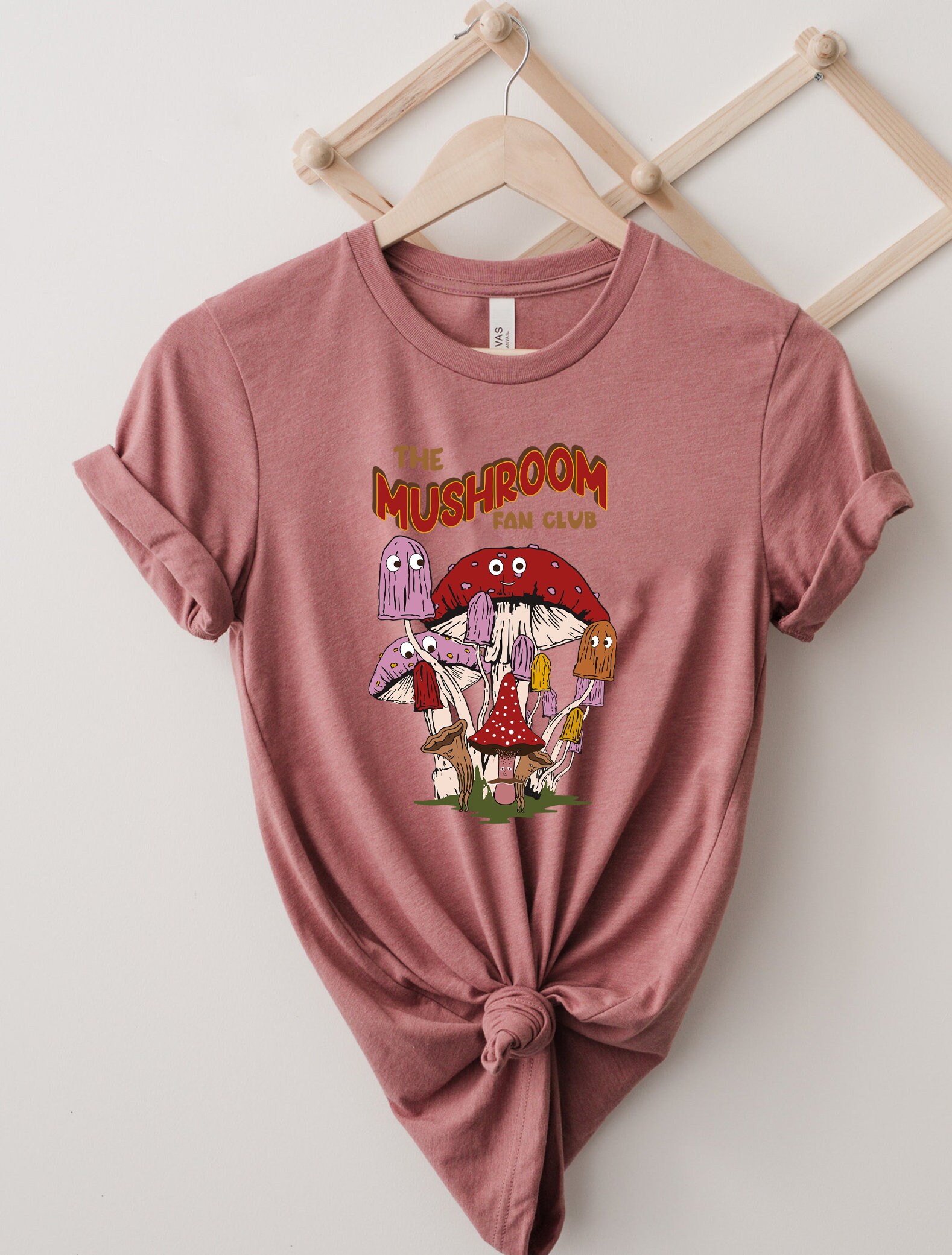 The Mushroom Fan Club T-shirts Vintage Mushroom Print - Etsy