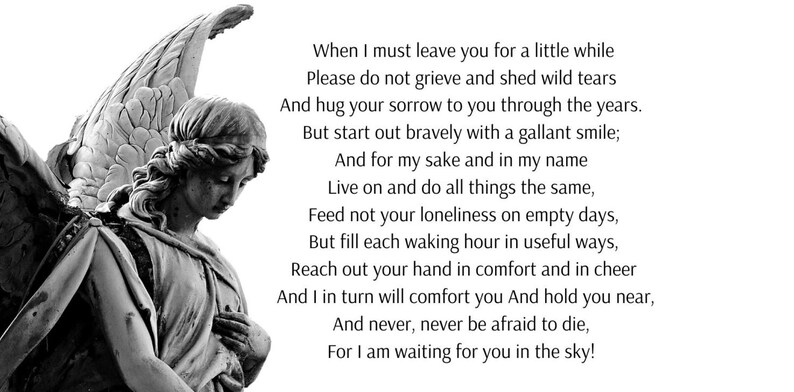 ANGEL - Funeral Resolution Letter (DOWNLOAD ONLY) - Etsy