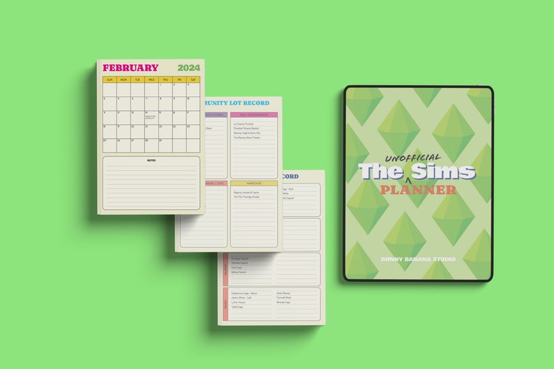 The Unofficial Sims Planner 2024 - Etsy