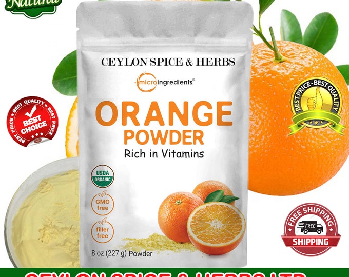 Organic Homemade Pure Orange Peel Powder 1 Oz - Etsy