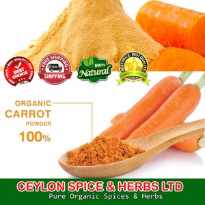 Organic Carrot Powder ,freshly Preparing to Orders ,hand Crafted ...