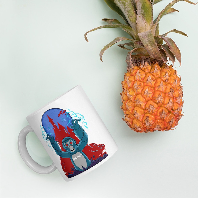 Gorilla Tag Daisy09 Ghost Creepypasta White Glossy Mug - Etsy
