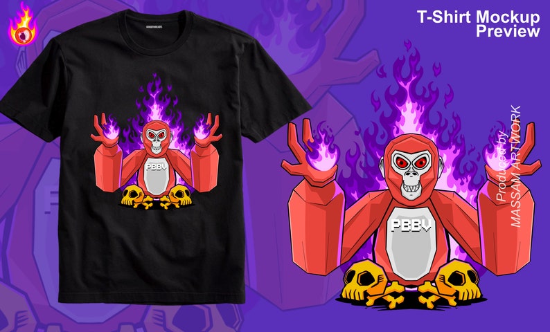 Gorilla Tag PBBV Ghost Creepypasta T-shirt - Etsy UK