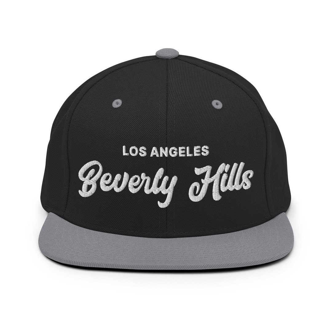 Beverly Hills - 90s Retro Style Snapback Embroidered Hat - Etsy