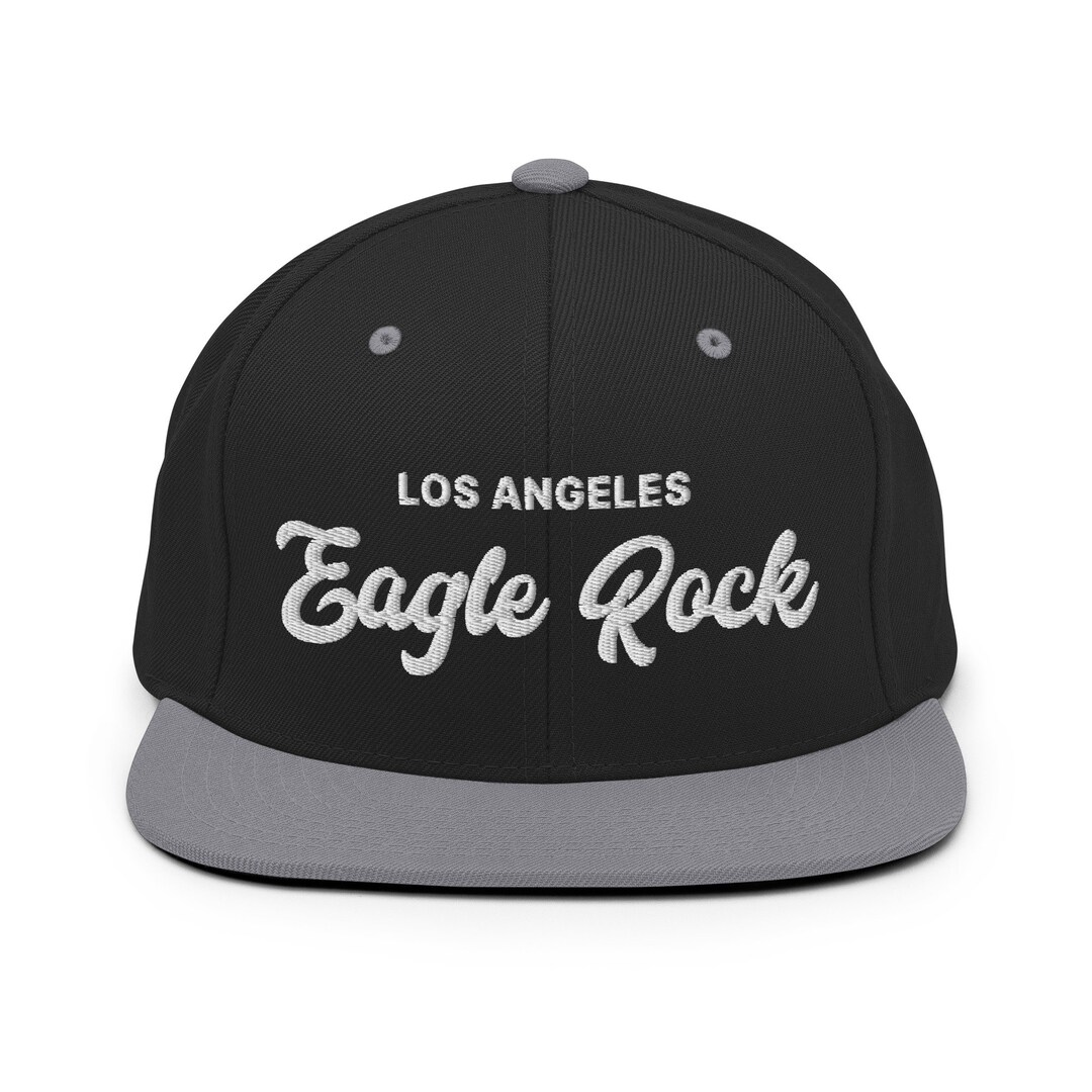 Eagle Rock - 90s Retro Style Snapback Embroidered Hat - Etsy