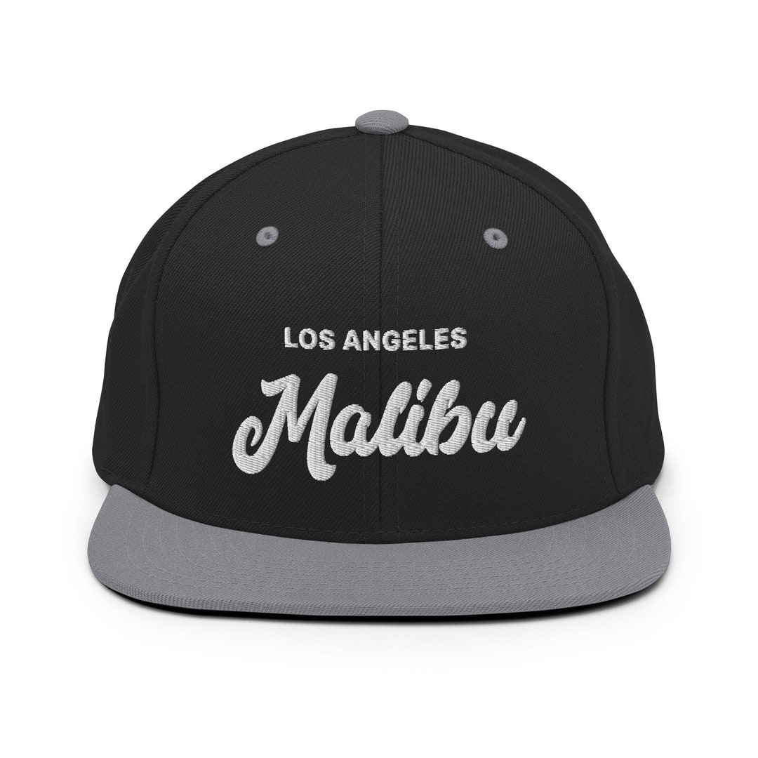 Malibu - 90s Retro Style Snapback Embroidered Hat - Etsy