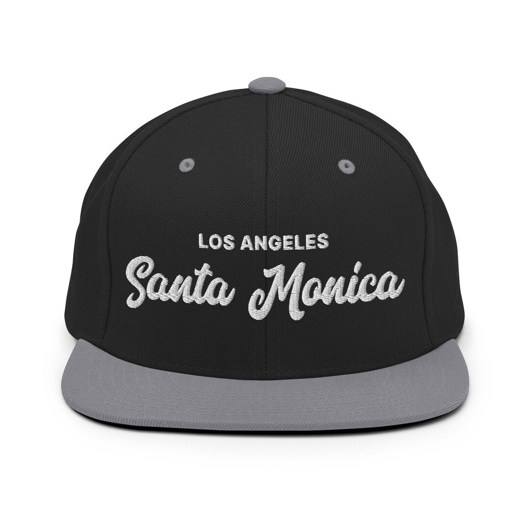 Santa Monica - 90s Retro Style Snapback Embroidered Hat - Etsy