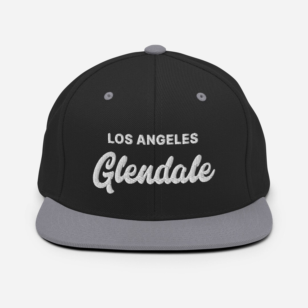 Glendale - 90s Retro Style Snapback Embroidered Hat - Etsy