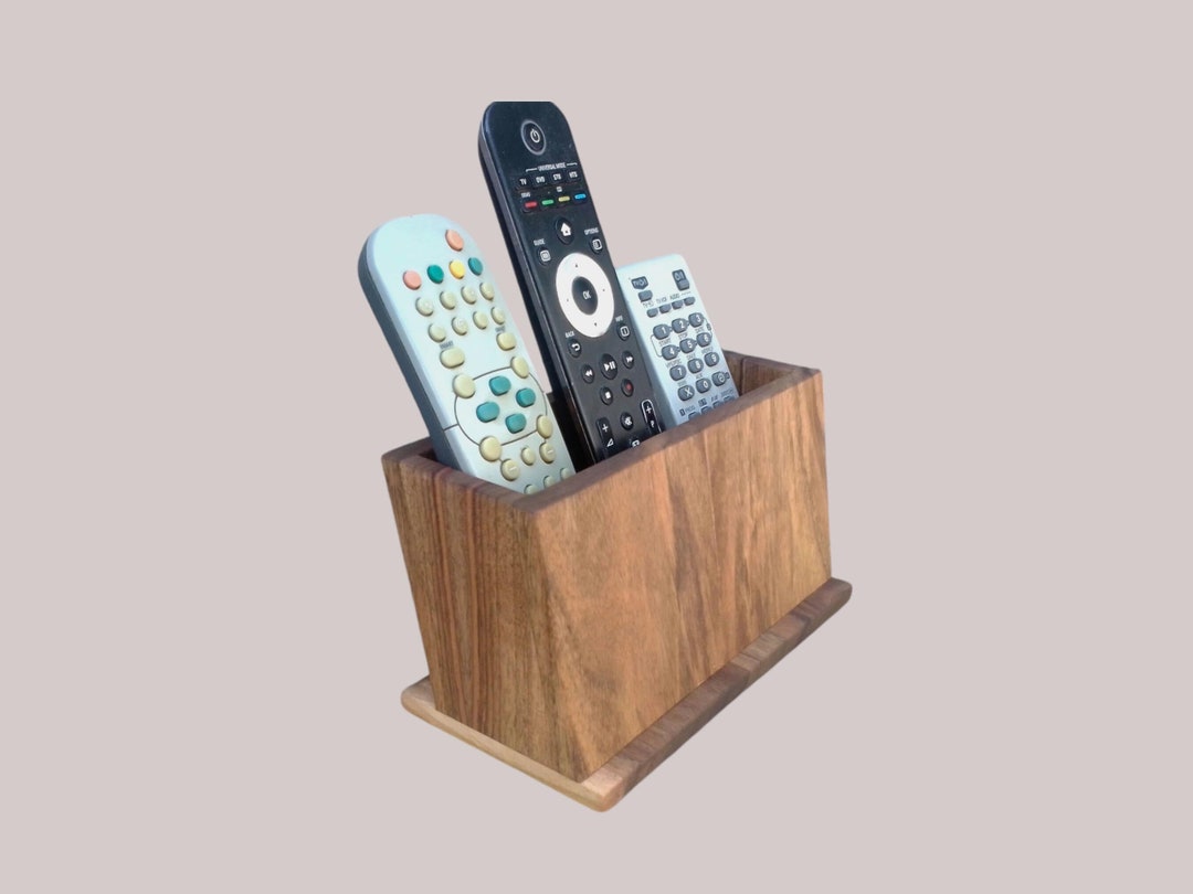 Wood Controller Holder, TV Remote Holder, Remote Stand, Remote Control ...