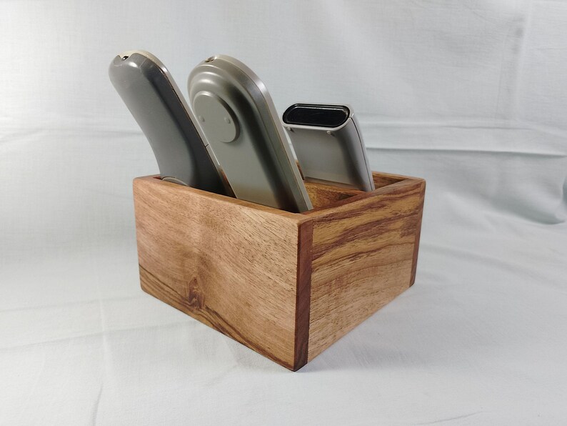 Wooden Box, Controller Holder, TV Remote Holder, Remote Stand, Remote ...