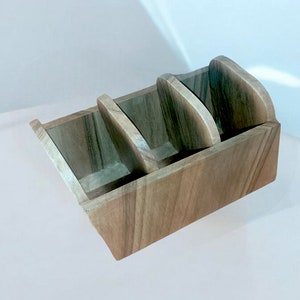 TV Remote Holder, Remote Control Stand, Wood Remote Holder, Remote ...