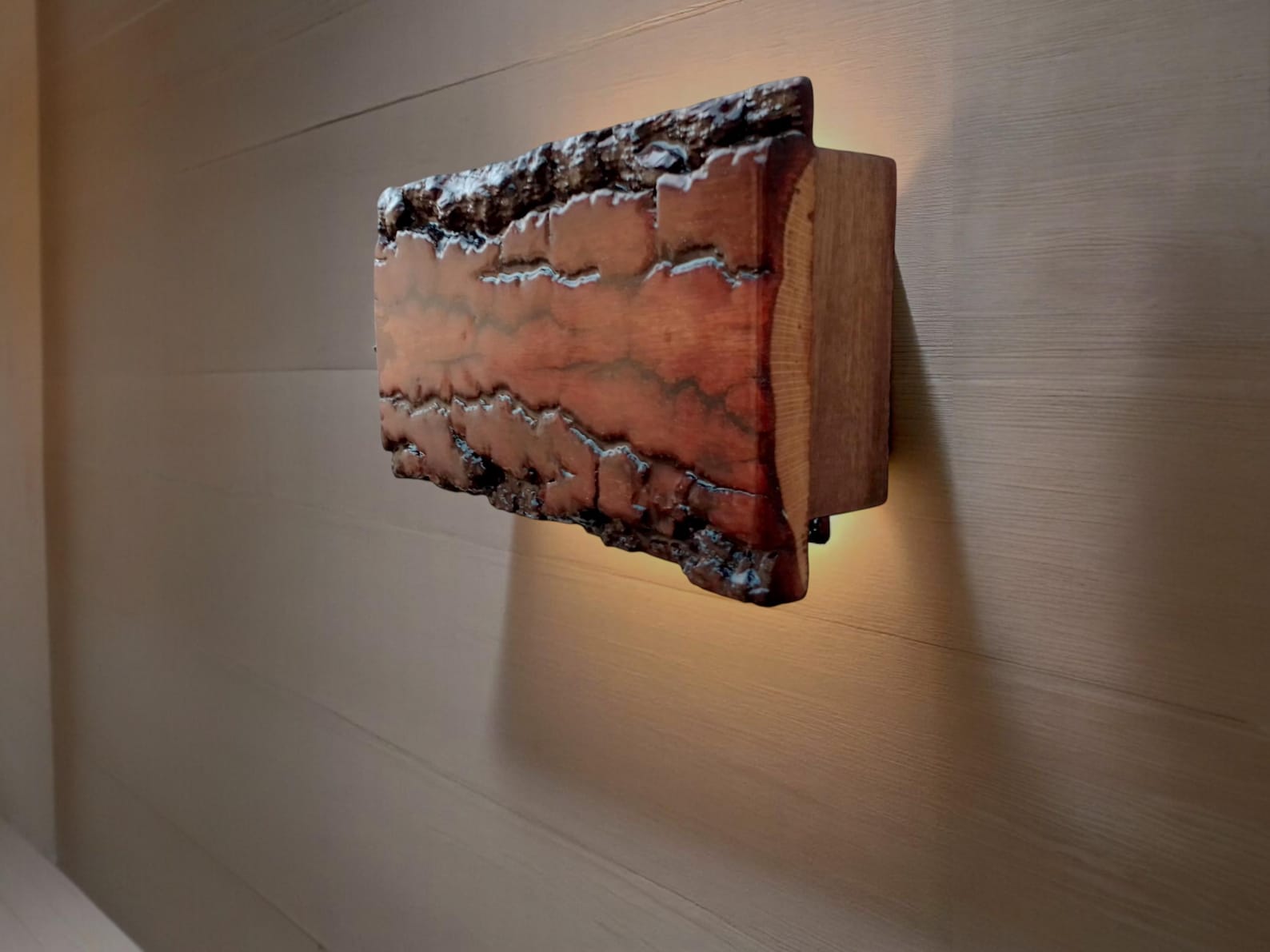 Oak Wall Sconce Live Edge Wood Lamp - Etsy