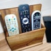 TV Remote Holder, Remote Control Stand, Wood Remote Holder, Remote ...