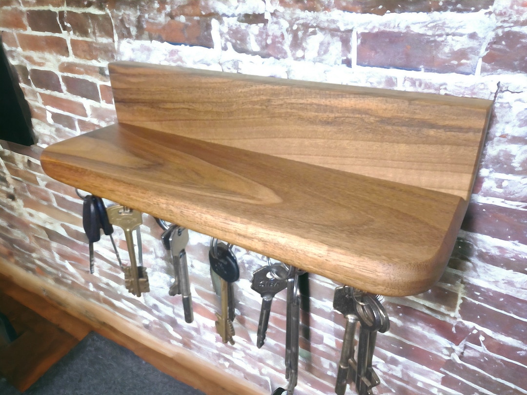 Magnetic Key Holder, Key Holder for Wall, Wooden Key Rack, Key Hanger ...