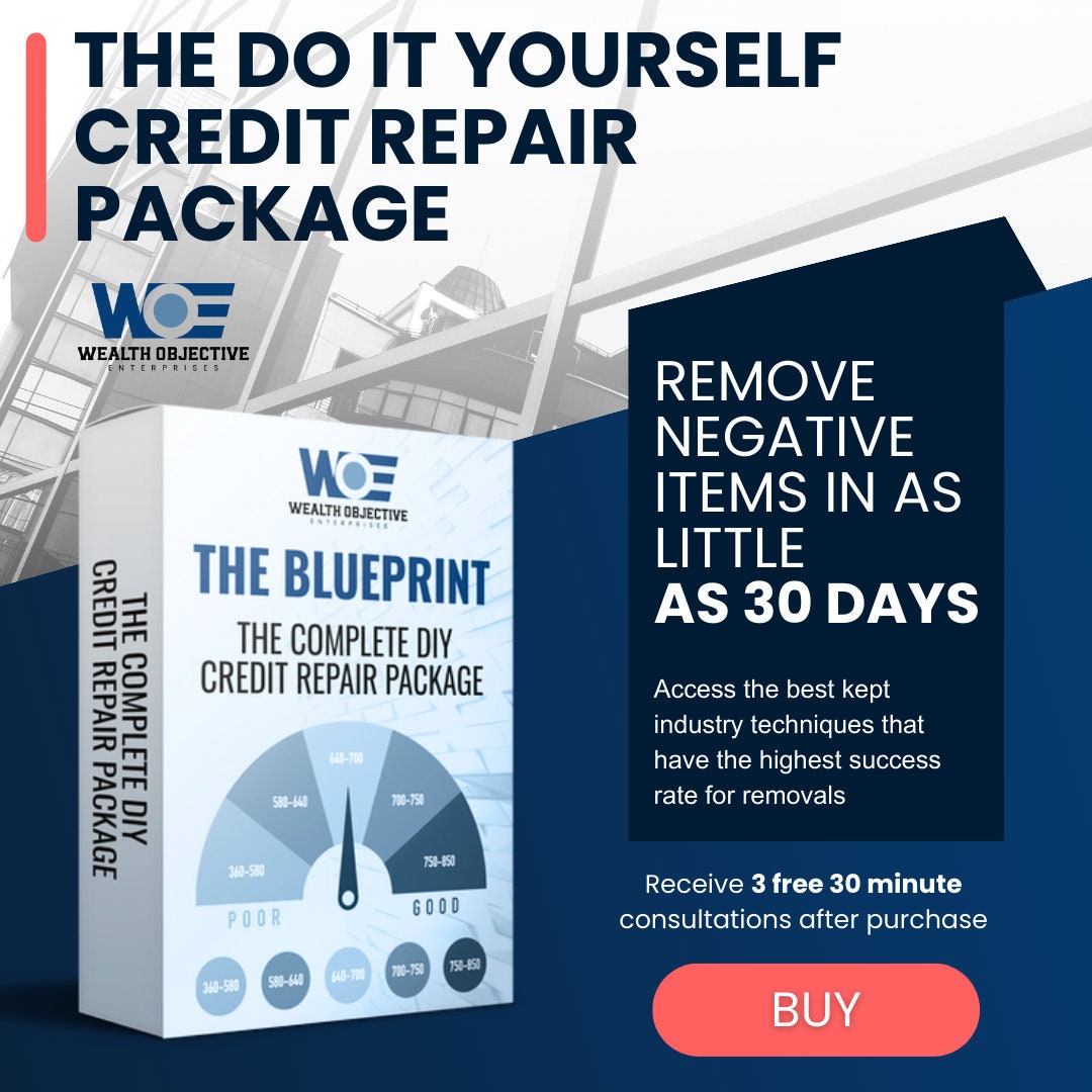 Complete Do-it-yourself Credit Repair Package - Etsy