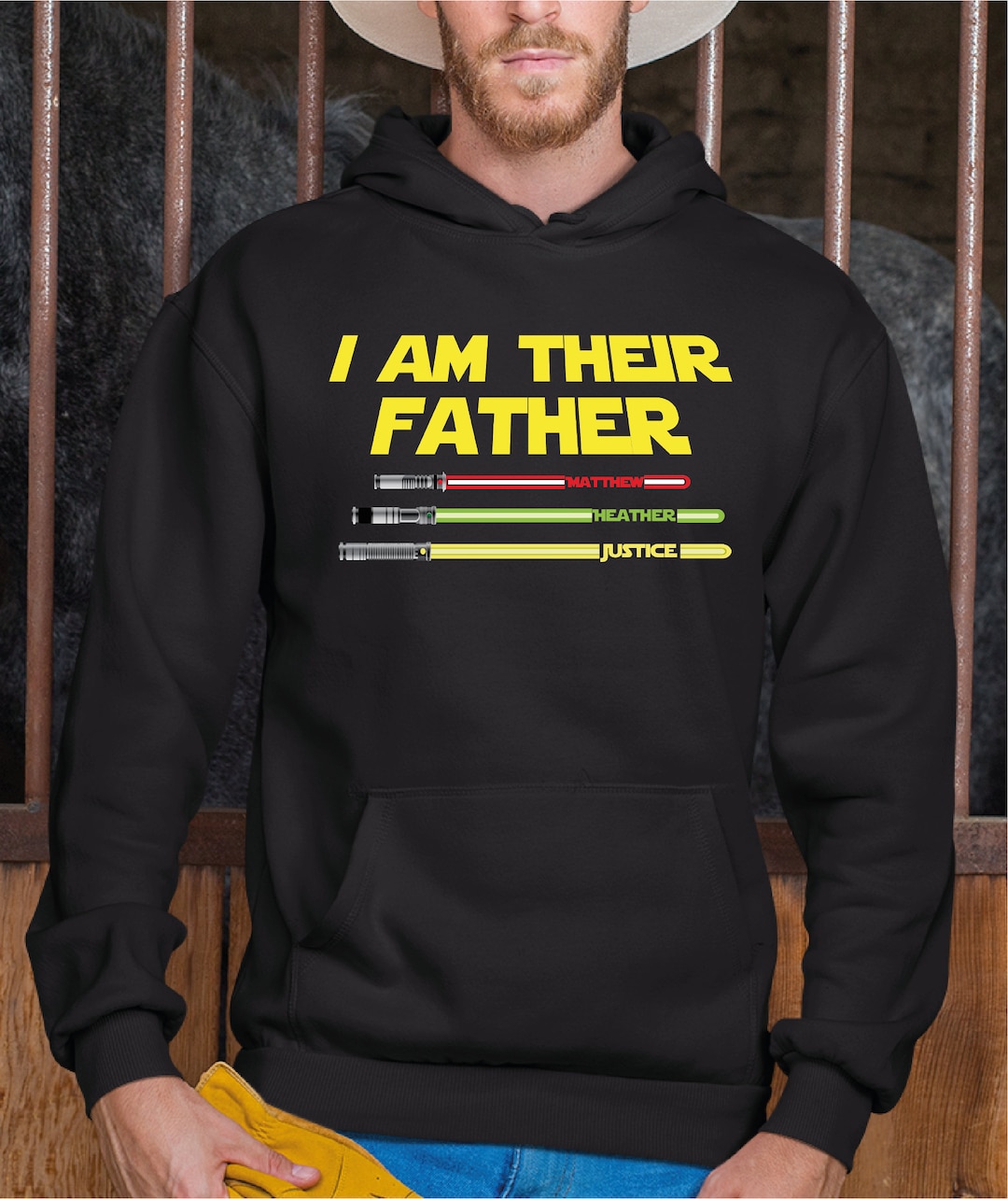 I Am Their Father Personalized Sweatshirt and Hoodie, Daddy Sweatshir ...
