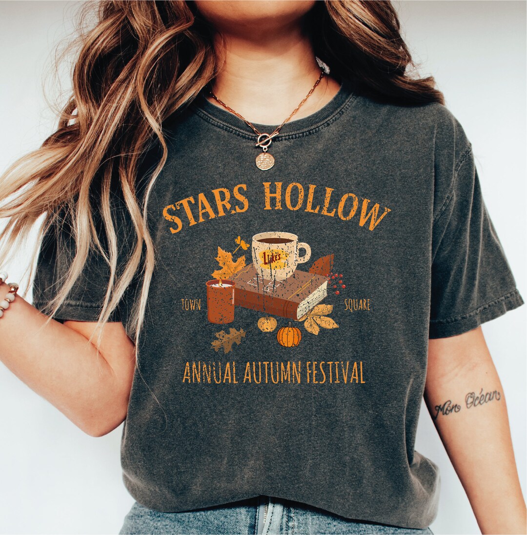 Comfort Colors Stars Hollow Fall Shirt ,stars Hollow Autumn Festival ...