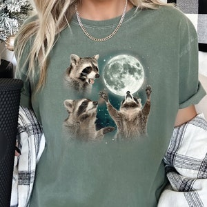 Comfort Colors Raccoons Shirt, Three Raccoons Vintage Graphic Shirt ...