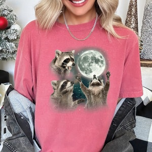 Comfort Colors Raccoons Shirt, Three Raccoons Vintage Graphic Shirt ...