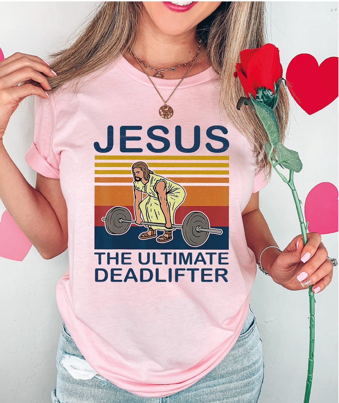 Jesus the Ultimate Deadlifter Shirt, Christian Tshirt, Religious Shirt ...