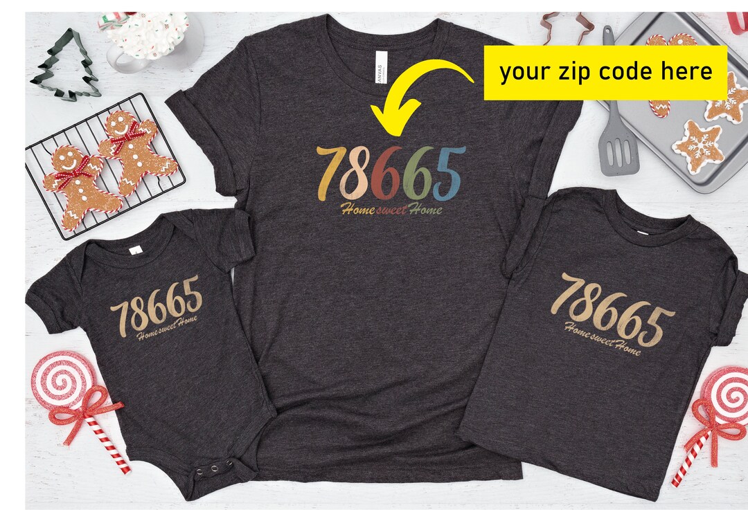 Personalized Zip Code Shirt, City Shirt, Custom City Shirts, Hometown ...