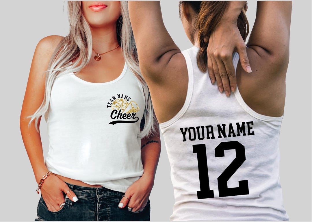 Custom Mascot Cheer Racerback Tank Top, Cheer Mom Tank Top, School Team ...