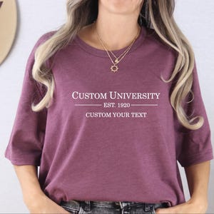 Custom University Shirt, Custom College Shirt, Personalized Sorority ...