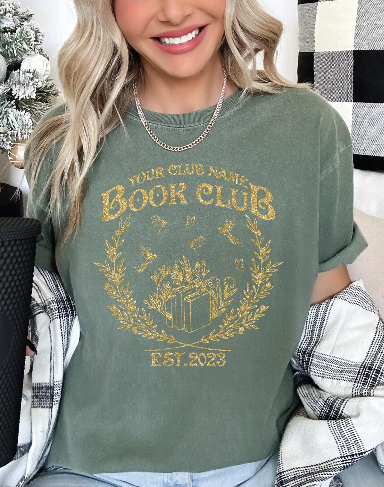 Custom Book Club Comfort Colors Shirt, Customized Book Shirt, Book Club ...